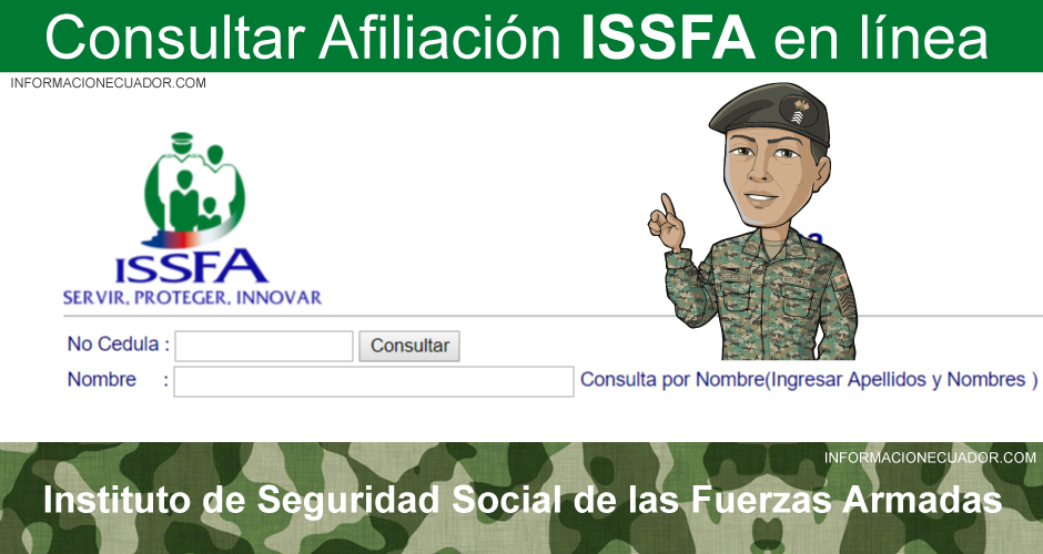 Consultar Afiliación ISSFA en línea Instituto de Seguridad Social ...