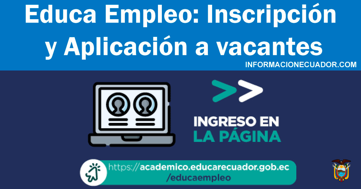 Pasos para registrarte en Educa Empleo Ecuador