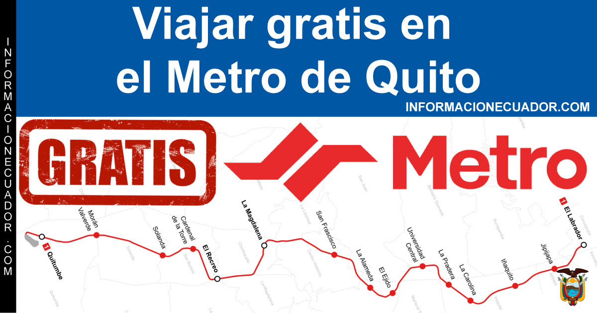 Como sacar pases para el Metro de Quito GRATIS