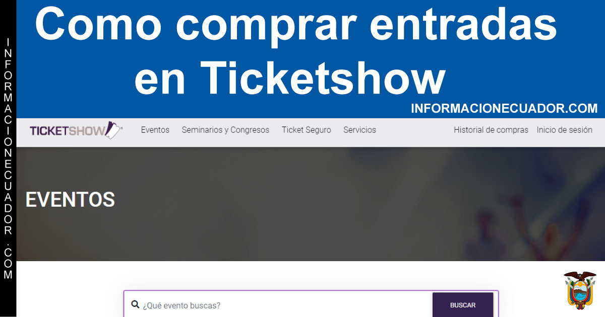 Como comprar entradas en Ticketshow | Pasos