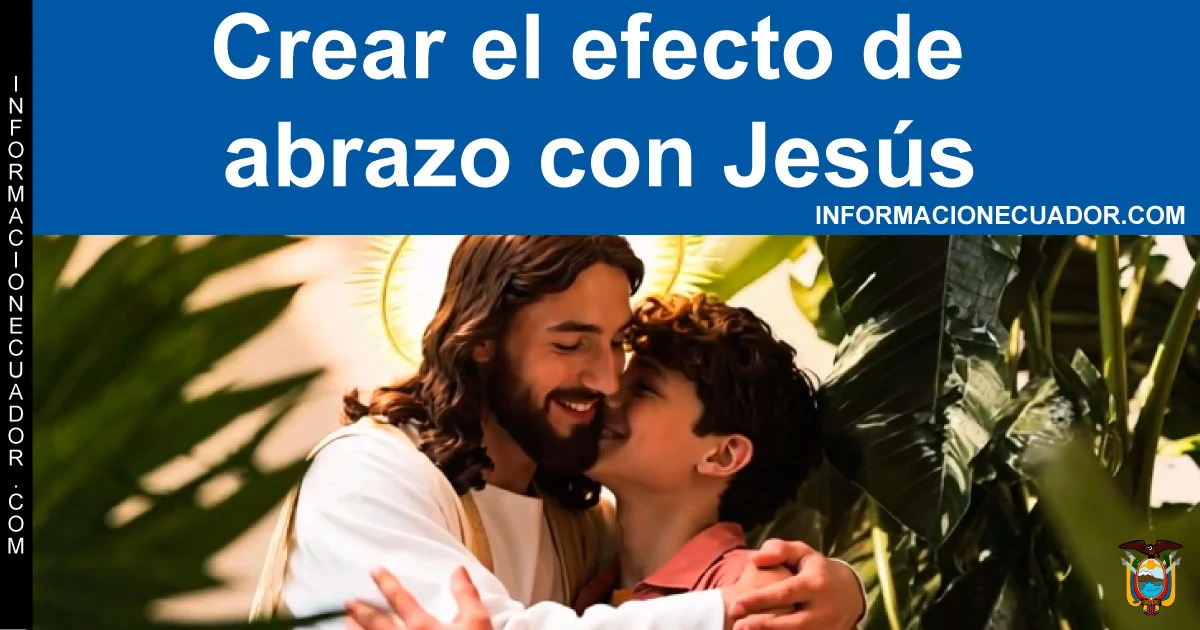 ¿Como crear el efecto de abrazo con Jesús IA? APP