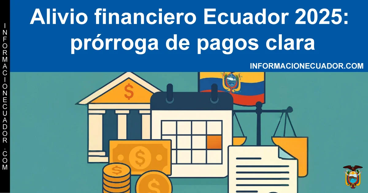 Alivio financiero Ecuador 2025: prórroga de pagos clara
